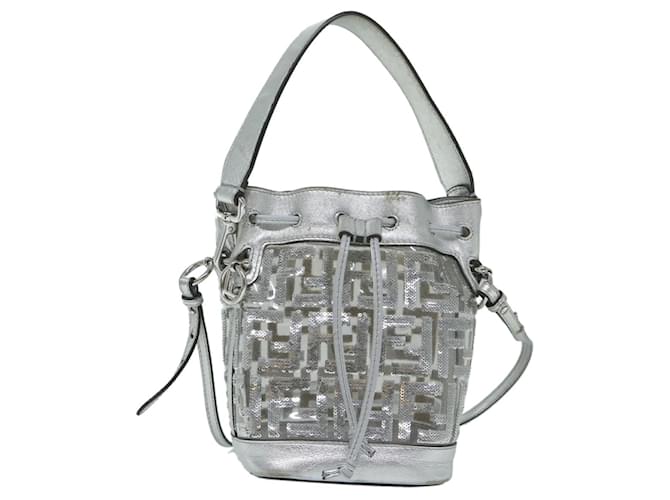 Fendi Zucca Silvery Leather ref.1290255 - Joli Closet