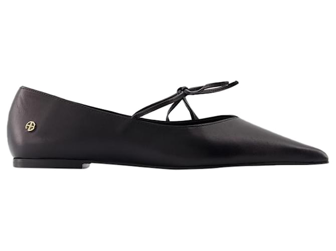 Nikki Ballerinas - ANINE BING - Leather - Black ref.1291173 - Joli Closet