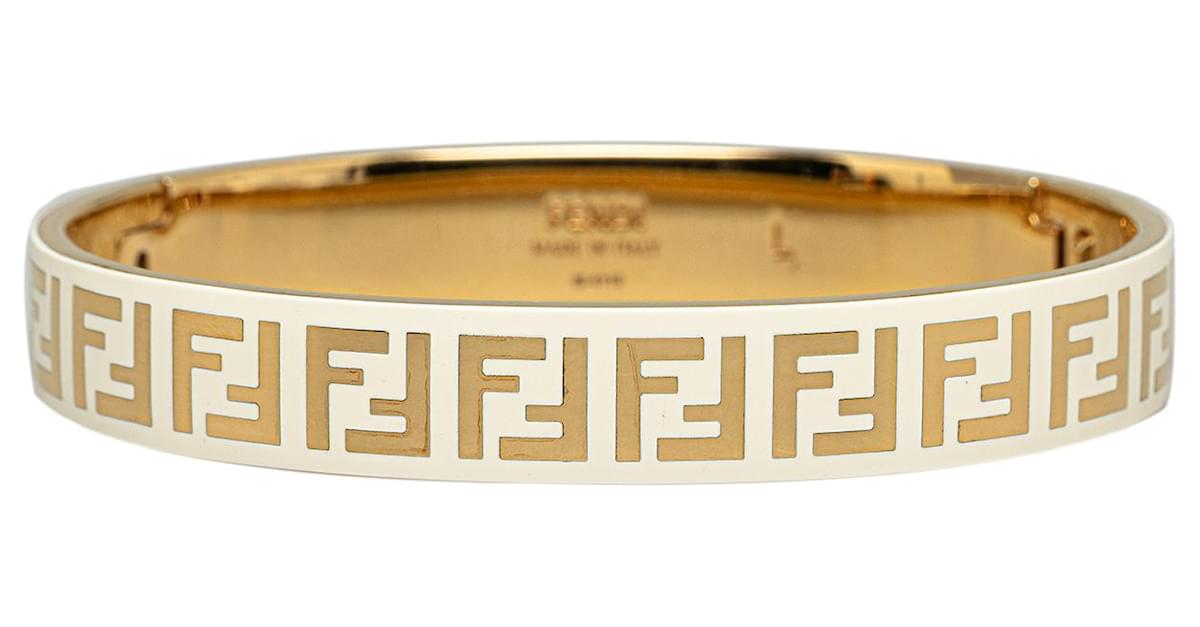Fendi Gold Forever Fendi Bangle Golden Metal Gold-plated ref.1294251 ...