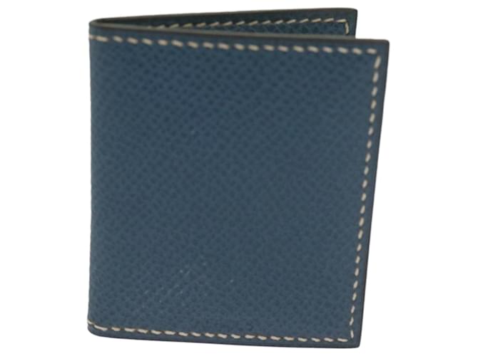 Hermès HERMES Mini Photo Case Photo Frame Leather Blue Talasa Auth ...