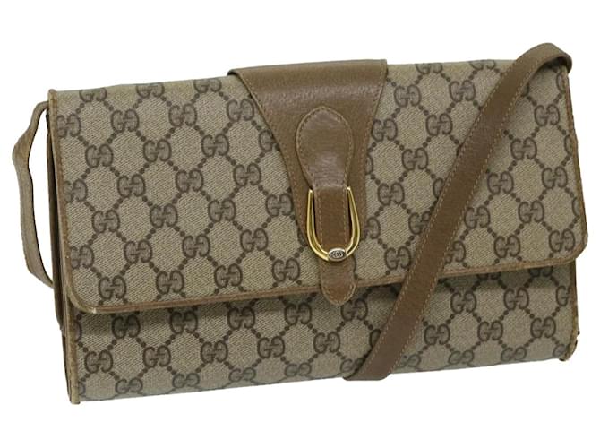 GUCCI GG Supreme Shoulder Bag PVC Beige 904 02 050 Auth yk11071 ref ...
