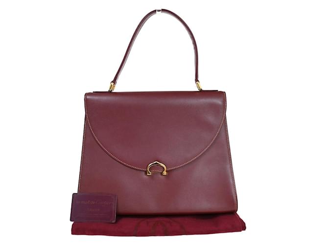 Cartier Must de Cartier Cuir Bordeaux ref.1300135 - Joli Closet