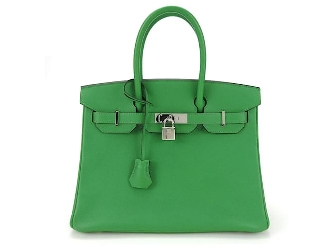 Hermès HERMES BIRKIN 30 Green Leather ref.1300350 - Joli Closet