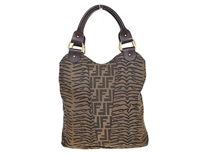 Fendi Zucca Brown Cloth ref.1304789 - Joli Closet