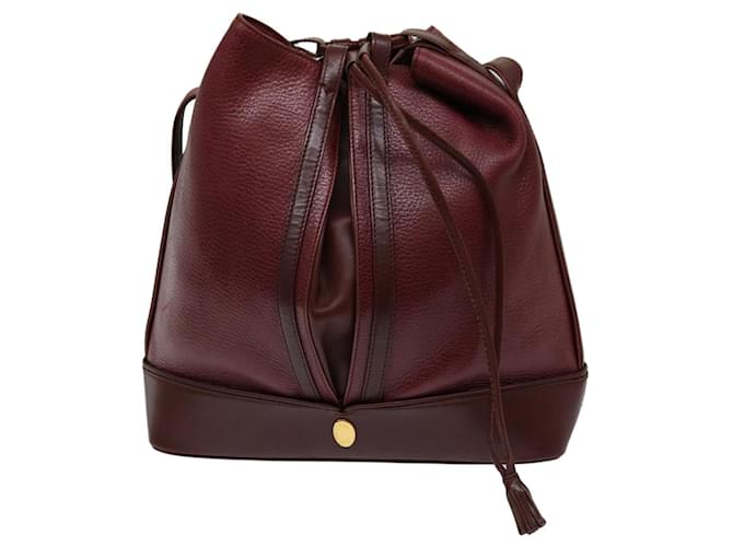 Cartier Must Line Dark red Leather ref.1323122 - Joli Closet