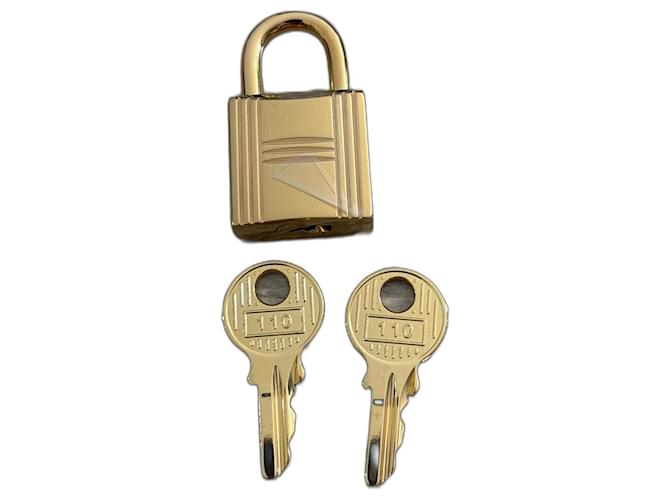 Brand new Hermès padlock Gold hardware Steel ref.1325138 - Joli Closet