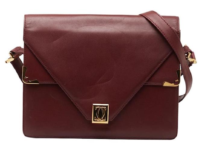 Must de Cartier Flap Shoulder Bag Leather ref.1325337 - Joli Closet