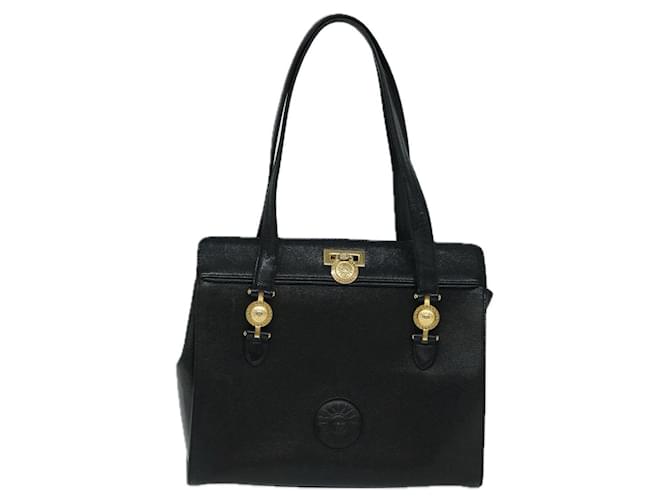 VERSACE Black Leather ref.1327121 - Joli Closet