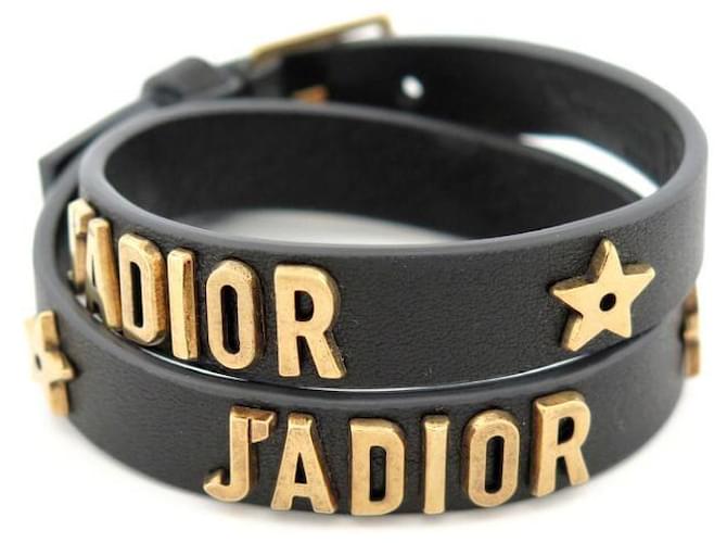 Christian Dior NEW DIOR lined TOWER J’ADIOR BRACELET 16 18 CM IN BLACK ...