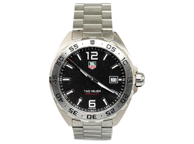 Tag Heuer Silver Quartz Stainless Steel Formula 1 watch Black Silvery ...