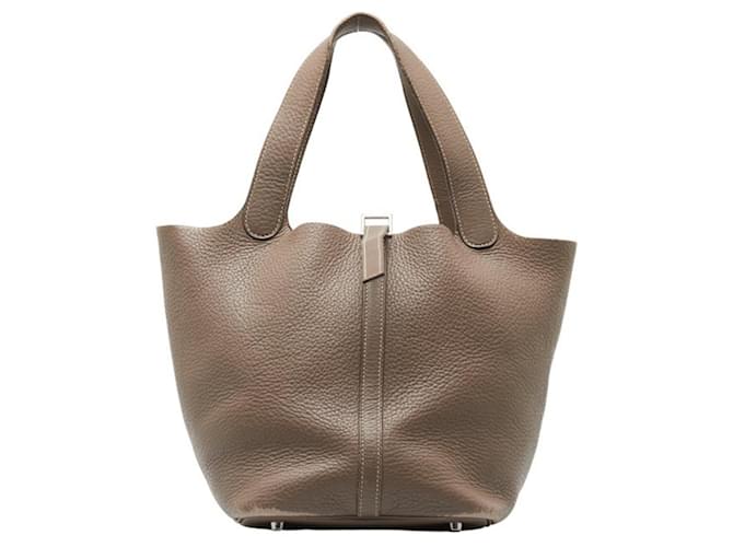 Hermès Picotin Grey Leather ref.1334149 - Joli Closet