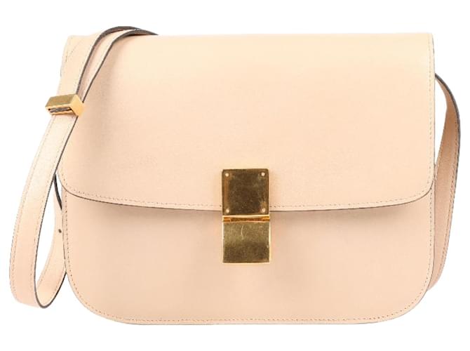 Céline CELINE Box Calfskin Medium Classic Box Flap Crossbody Bag in ...