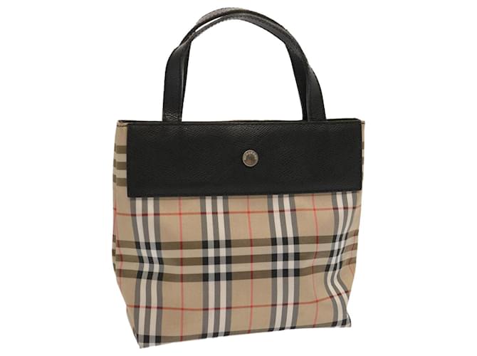 BURBERRY Nova Check Sac à main Nylon Beige Auth ep4001 ref.1340548 ...