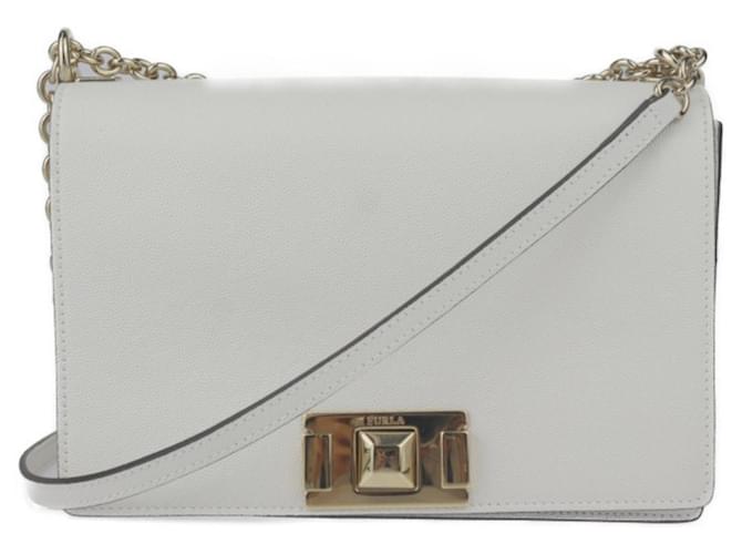 Furla White Leather ref.1349563 - Joli Closet