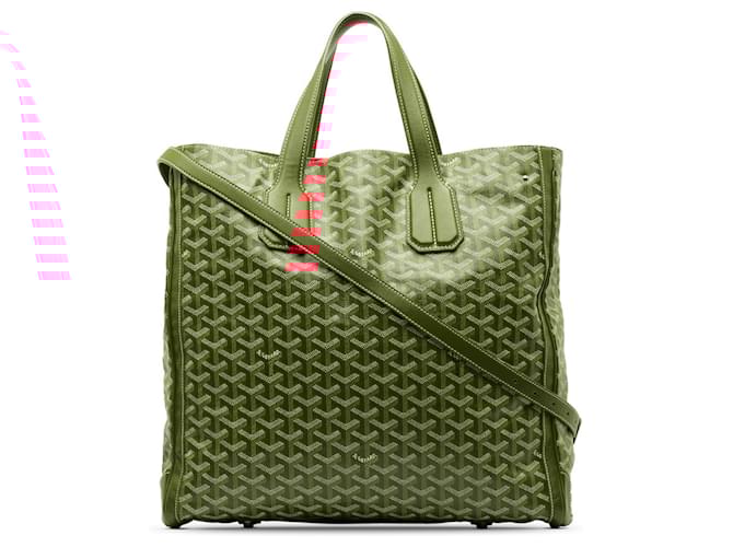 Red Goyard Goyardine Voltaire Satchel Leather ref.1351085 - Joli Closet