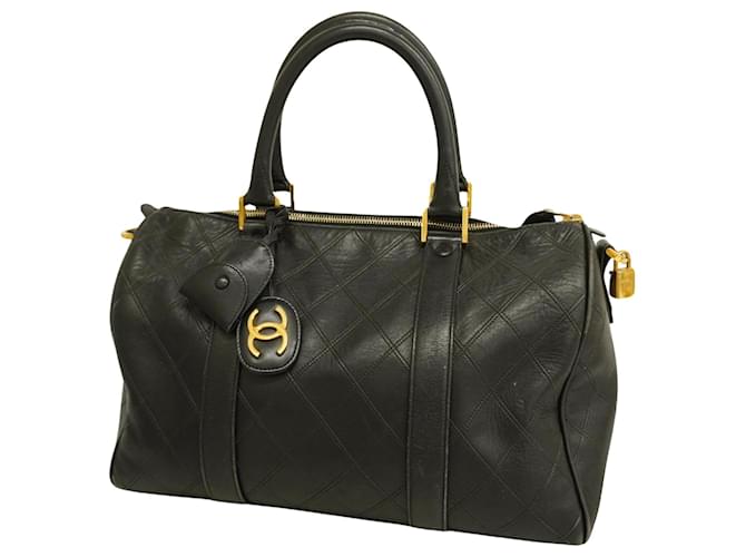 Timeless Chanel Boston Black Leather ref.1351528 - Joli Closet