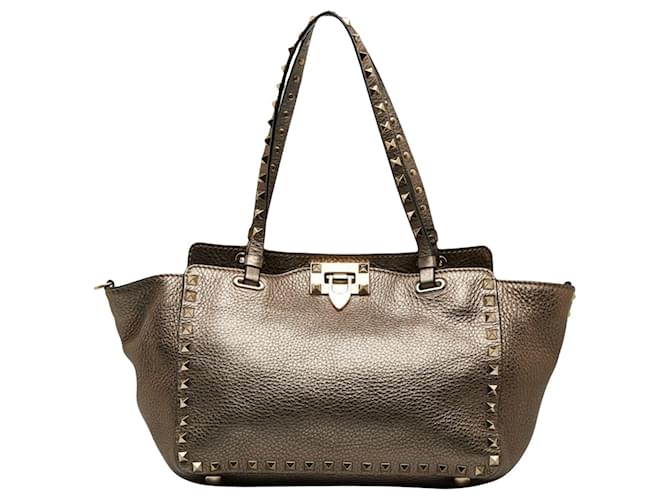 Valentino Garavani Rockstud Brown Leather ref.1352900 - Joli Closet