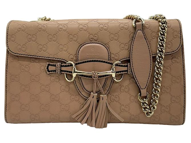 Gucci Emily Beige Leather ref.1354110 - Joli Closet