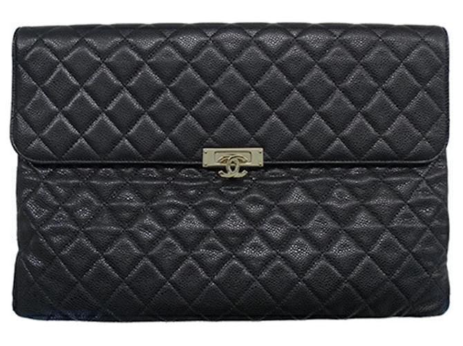Chanel Matelassé Black Leather ref.1357507 - Joli Closet