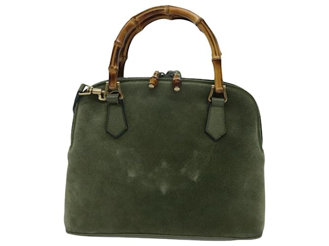 Gucci Bamboo Green Suede ref.1362870 - Joli Closet