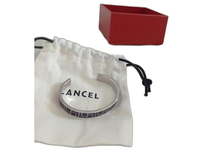 Lancel bracelet - silver and navy blue steel Silvery ref.1362986 - Joli ...