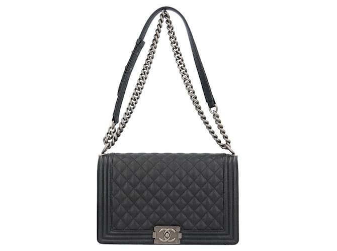 Chanel Boy Black Leather ref.1364799 - Joli Closet