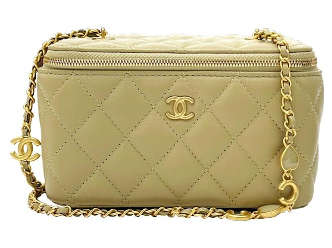 Chanel Vanity Beige Leather ref.1364877 - Joli Closet