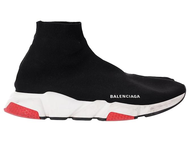 Balenciaga Baskets Speed Knit en Polyester Noir ref.1365542 - Joli Closet