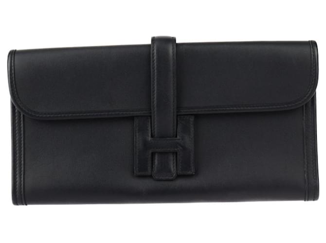 Hermès Jige Black Leather ref.1377600 - Joli Closet