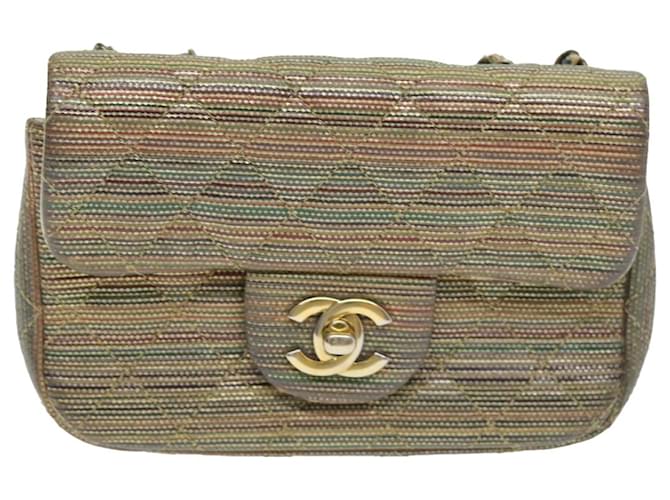 Chanel Classic Flap Golden Cloth ref.1384898 - Joli Closet