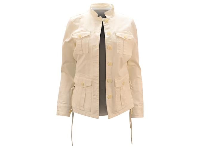 Tory Burch Sergeant Pepper Jacket in White Cotton Cream ref.1391229 ...