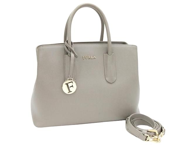 Furla Grey Leather ref.1393258 - Joli Closet