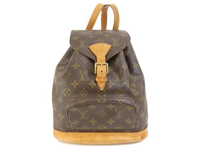 Louis Vuitton Montsouris MM Brown Cloth ref.1398054 - Joli Closet