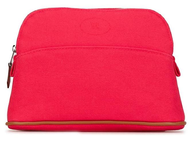 Bolide Hermès Hermes Canvas Bole Mini Pouch Makeup Bag in Great ...