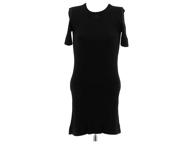 Courreges Robe Courrèges T.US 2 en coton Noir ref.1400249 - Joli Closet