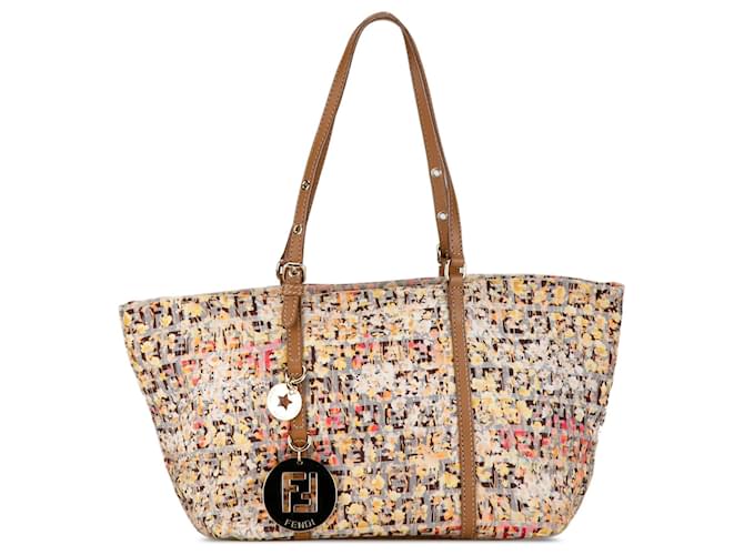 Multi Color Fendi Zucchino Floral Forever Tote Multiple colors Leather ...
