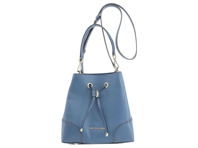 Michael Kors Mercer Blue Leather ref.1411307 - Joli Closet