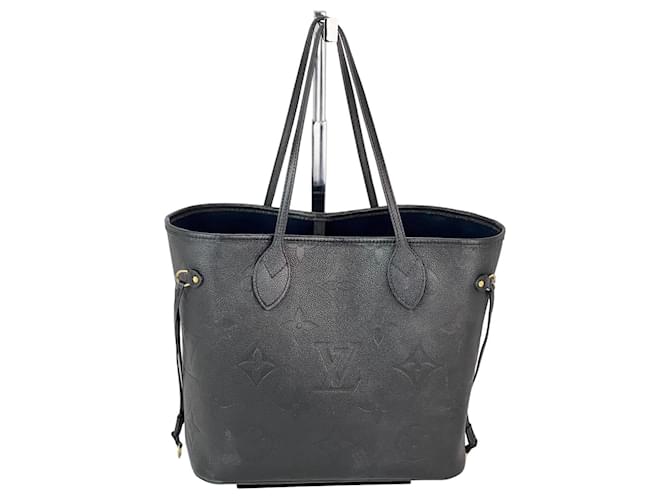 Louis Vuitton Neverfull MM Giant Monogram Black Empriente Leather Tote ...