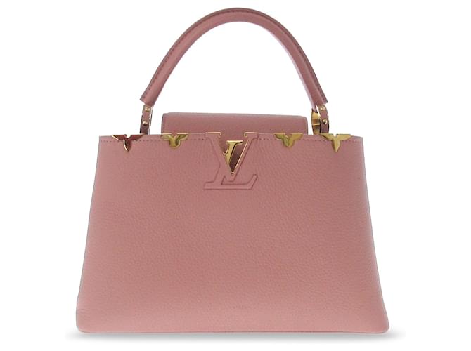 Louis Vuitton Pink Taurillon Embellished Flower Crown Capucines PM ...