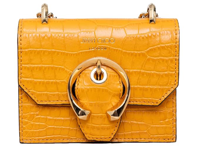 Jimmy Choo Paris Mini Bag Yellow Leather ref.JC1420228 (Sold) - Joli Closet