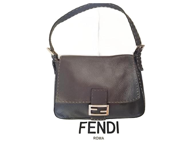 Fendi Selleria Dark blue Leather ref.1422019 - Joli Closet