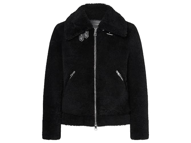 Tommy Hilfiger Elevated Shearling Black Leather Jacket ref.1423727 ...