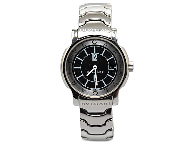 Bulgari Bvlgari Silver Quartz Stainless Steel Solotempo Watch Silvery ...