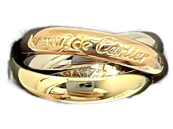Cartier Trinity Ring in Three Colors - 18K Gold White gold Yellow gold ...
