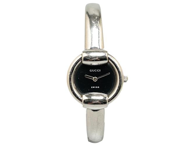Gucci Black Quartz Stainless Steel 1400L Watch Metal ref.1439718 - Joli ...