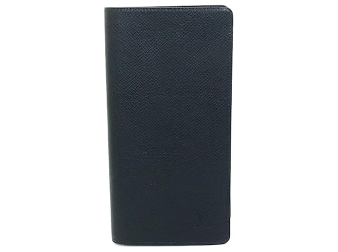 Louis Vuitton Brazza Navy blue Leather ref.1439866 - Joli Closet