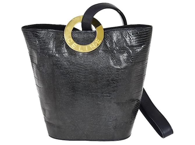 Céline Black Leather ref.1440261 - Joli Closet