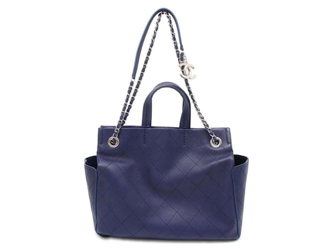 Chanel Wild stitch Navy blue Leather ref.1440307 - Joli Closet