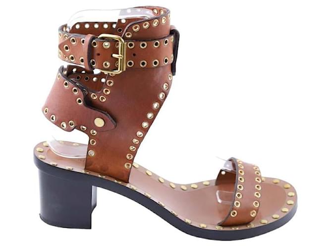 Isabel Marant Leather heels Brown ref.1440517 - Joli Closet