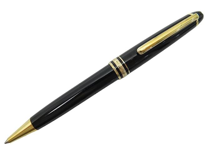 MONTBLANC MEISTERSTUCK MB132453 CLASSIC GOLD BALLPOINT PEN Black Resin ...